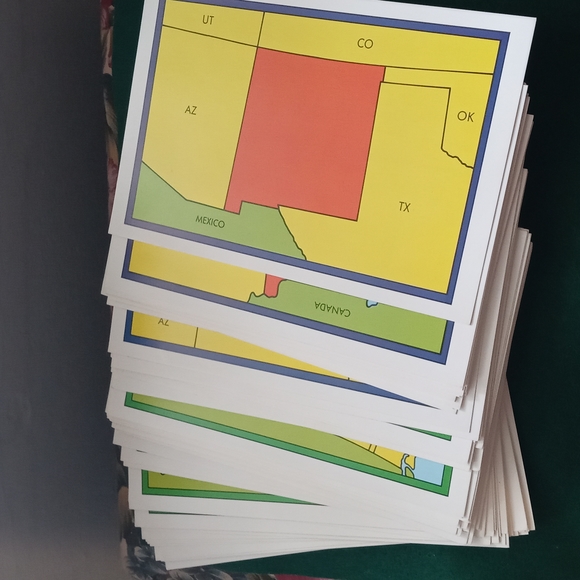 Ideal School Supply Co | Toys | Vintage 987 Ideal School 10 Count State ...